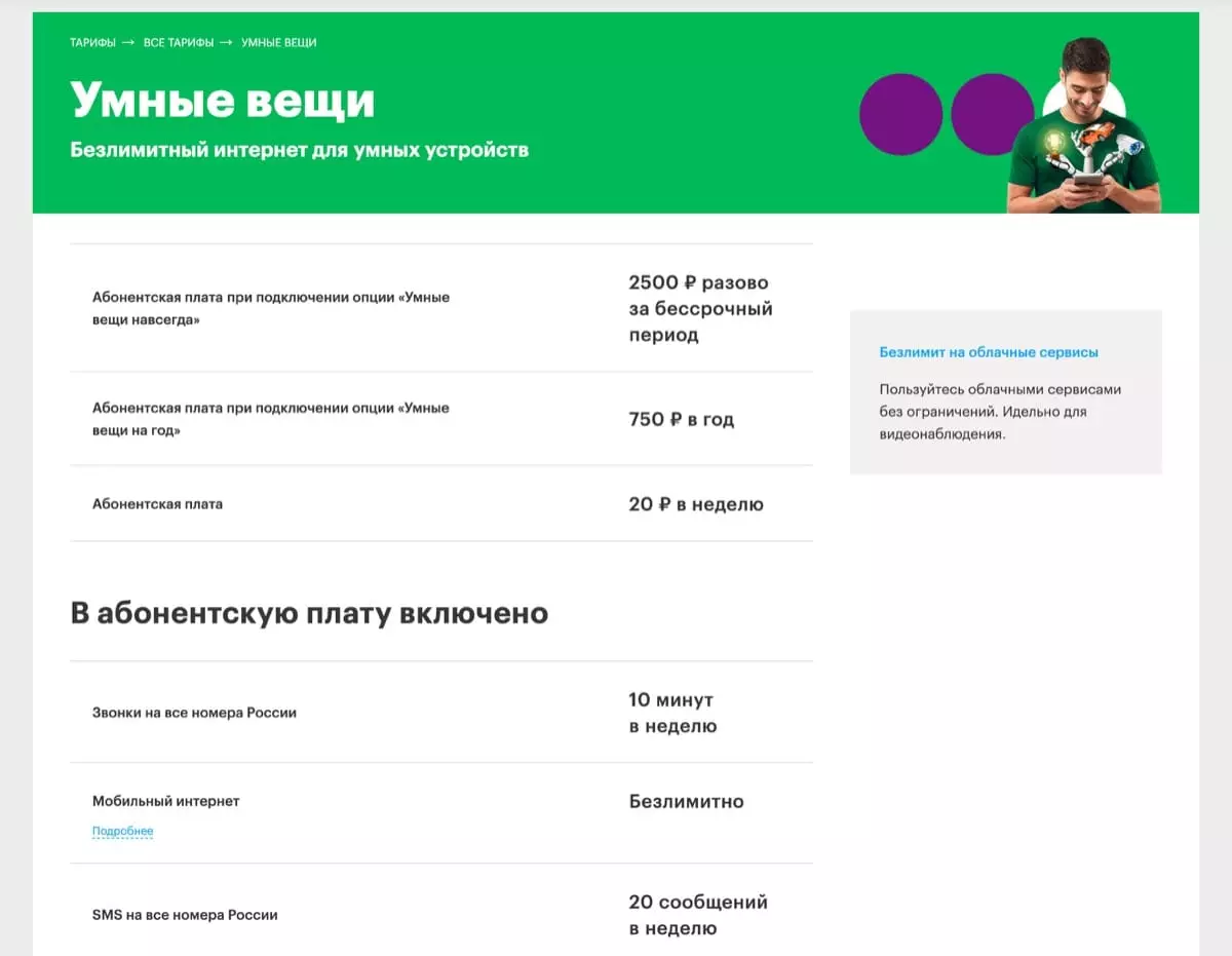 O operador celular Megafon lançou um plano de tarifas exclusivo para todos os dispositivos 27951_2