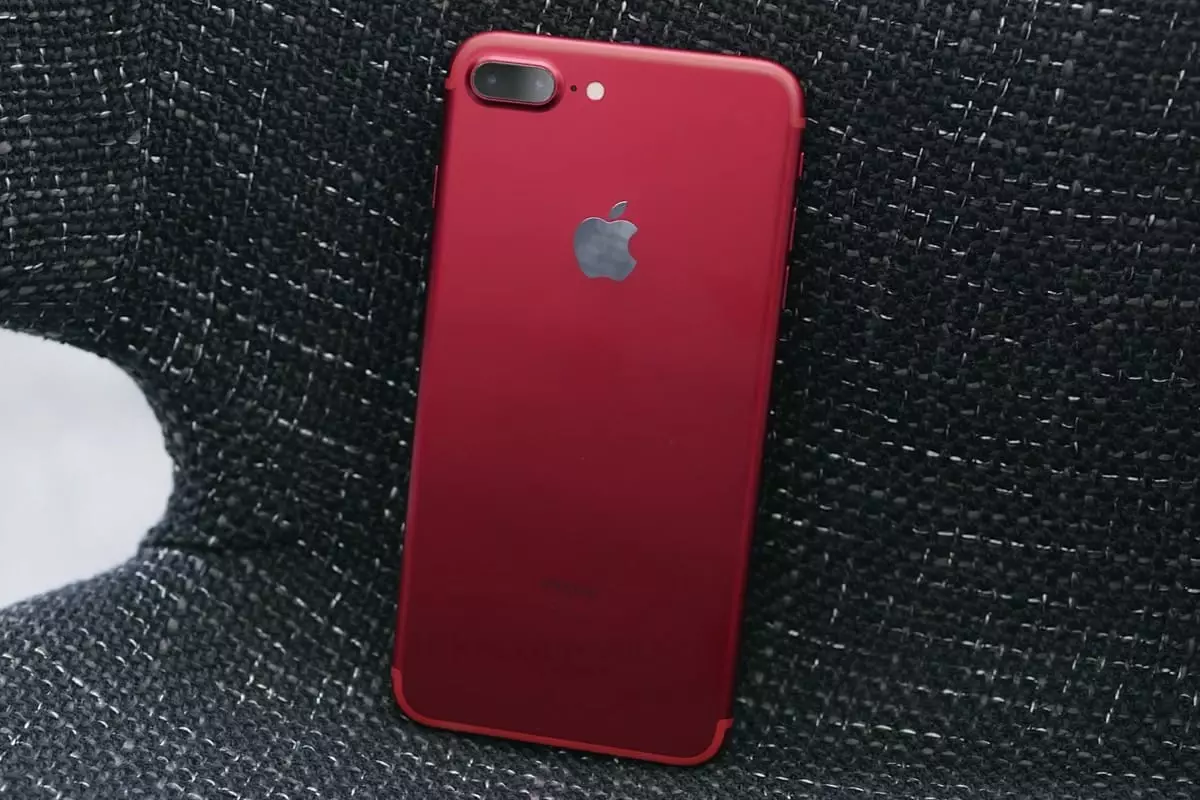 Apple iPhone 7 Plus (bidhaa) nyekundu nyekundu unboxing 5