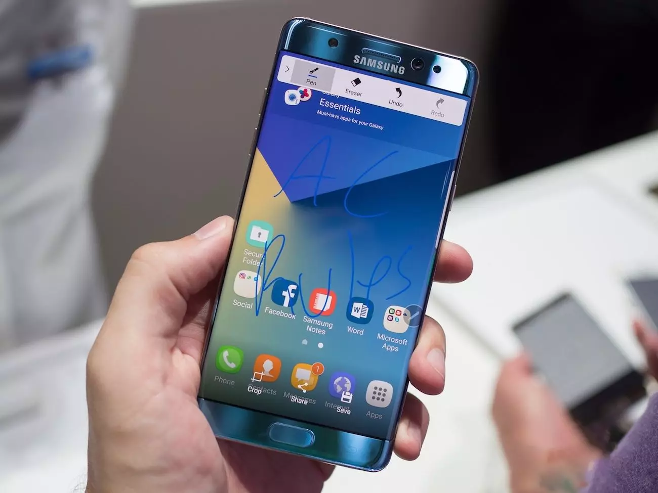 Samsung Galaxy Забележка 7 Русия САЩ 2