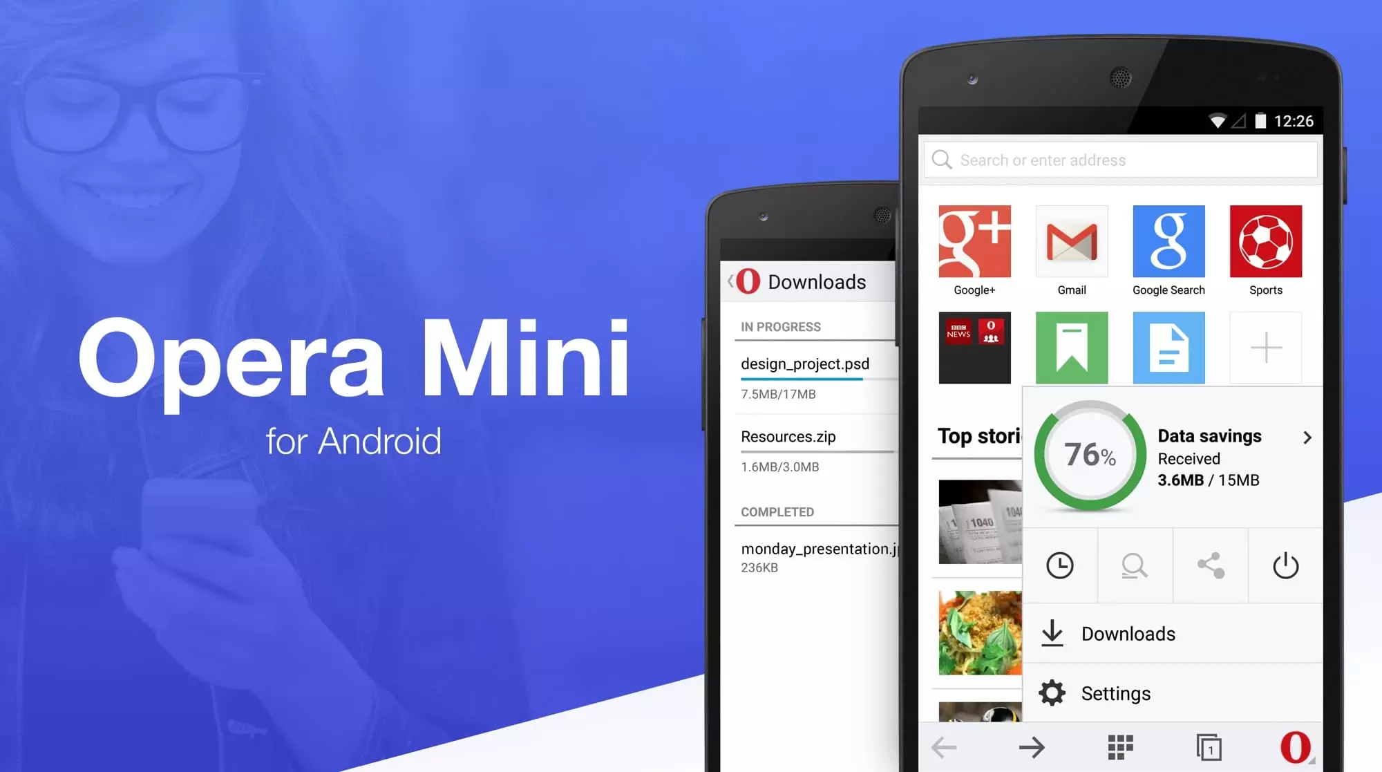 Descarga de Opera Mini Android