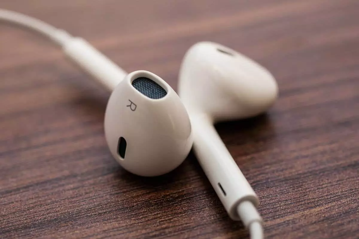 EarPods ថតរូបជាមួយនឹងញូកាសភ្ជាប់រន្ទះ - ក្លែងក្លាយ