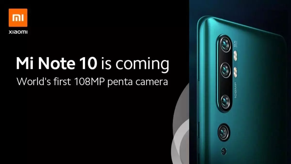 Xiaomi Mi Note 10 erhielt fünf Kameras auf der Rückseite, und deshalb 34130_2