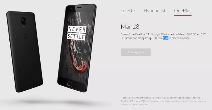 OnePlus 3T Midnight Black BUY