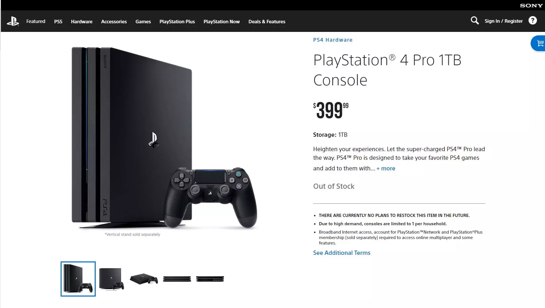 I-Sony iyeke ukuthengisa ukudlala i-playstation 4 pro 34310_2