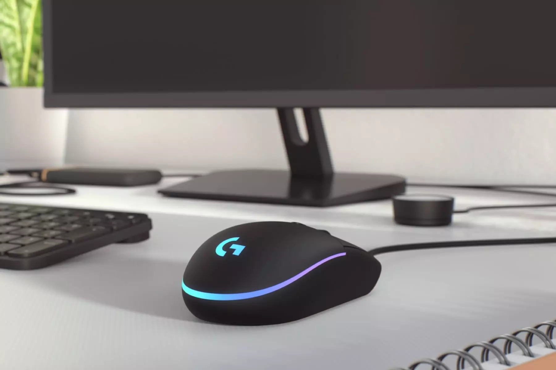 Logitech g203 lightsync - нова ефтин игра Глувчето со боја позадинско осветлување RGB 34550_2