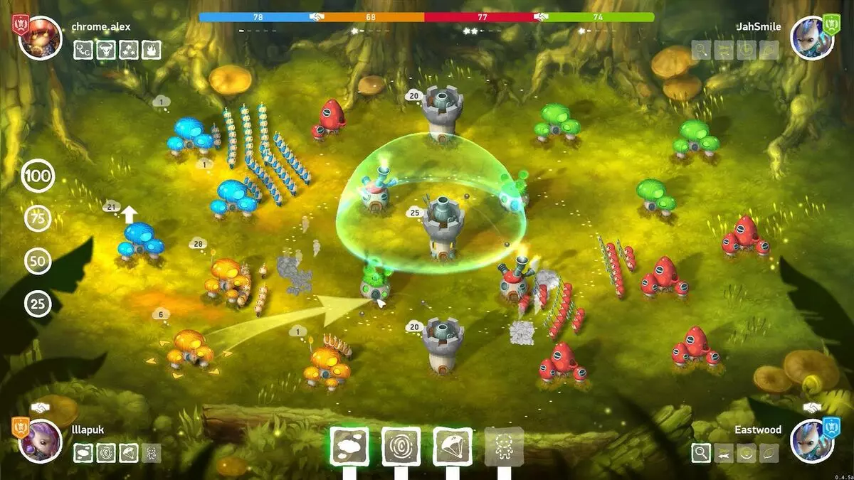 Descarregar Mushroom Wars 2 App Store d'iOS 3 Hack Esquerda