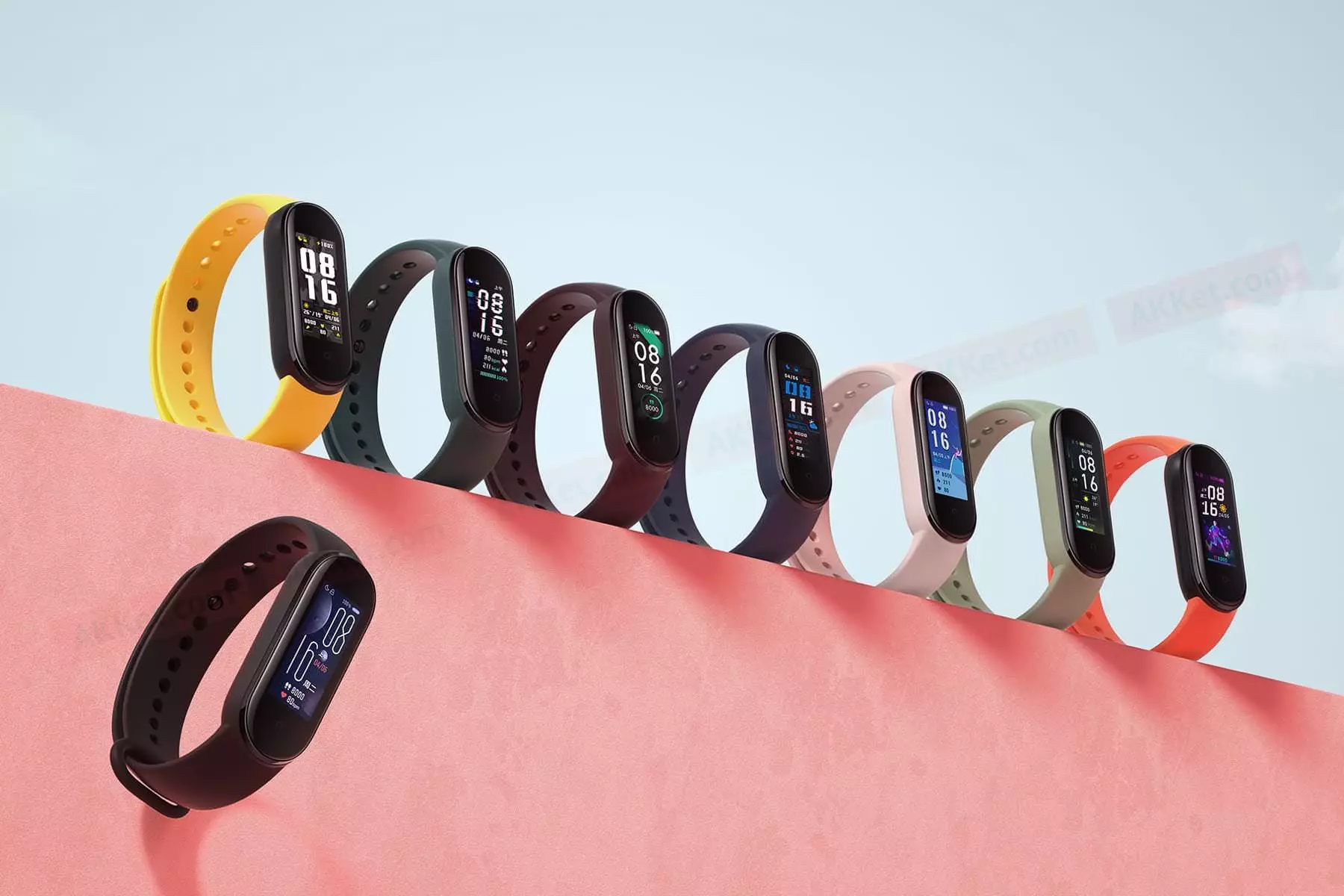 Fógra Xiaomi mi Band 5 - bracelet spóirt nua le scáileán datha agus gnéithe nua 35690_21