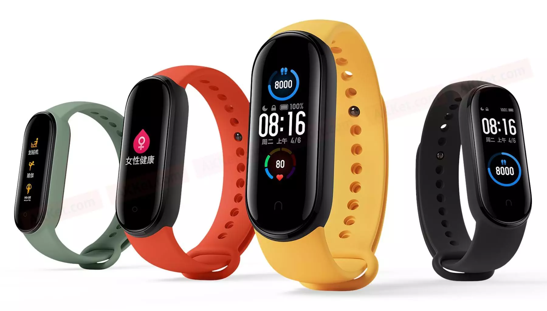 Phatlalatso Xiaomi Mi Band 5 - Seketsoana se secha sa lipapali ka skrine sa mebala le likarolo tse ncha 35690_7