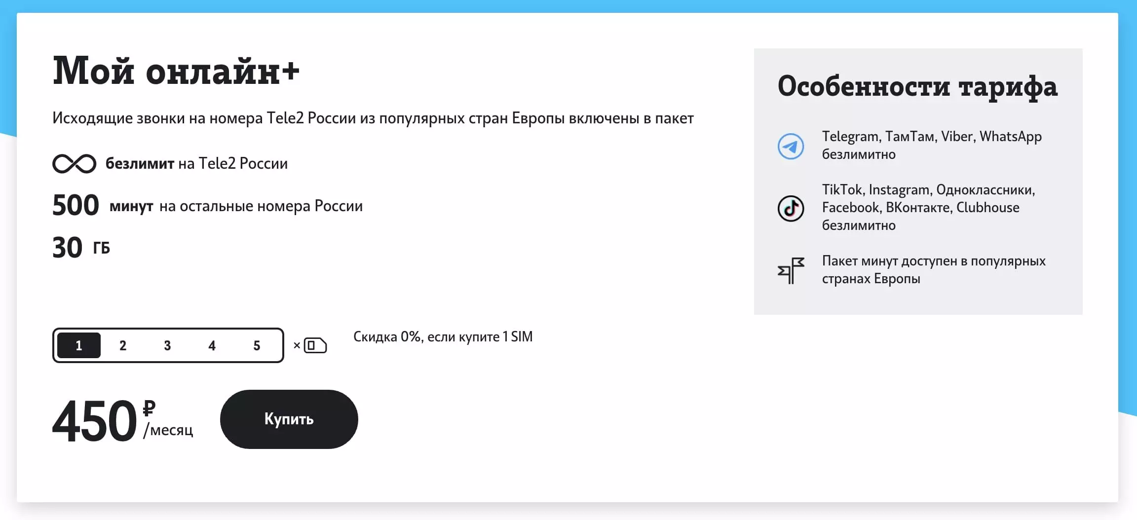 Ο τηλεπικοινωνιακός χειριστής της Tele2 ξεκίνησε ένα νέο τιμολόγιο, το οποίο ονειρευόταν όλη η ζωή 37184_2