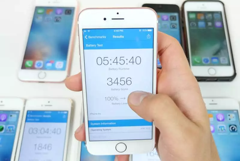 iOS 10 iPhone 6 SE 6s iOS 9.3.2 Teste a bateria 9