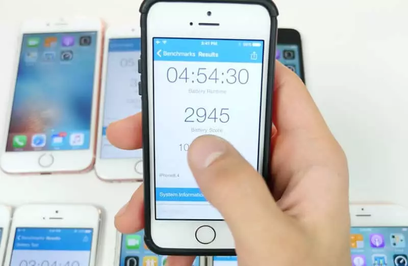 iOS 10 iPhone 6 SE 6s iOS 9.3.2 Teste a bateria 5
