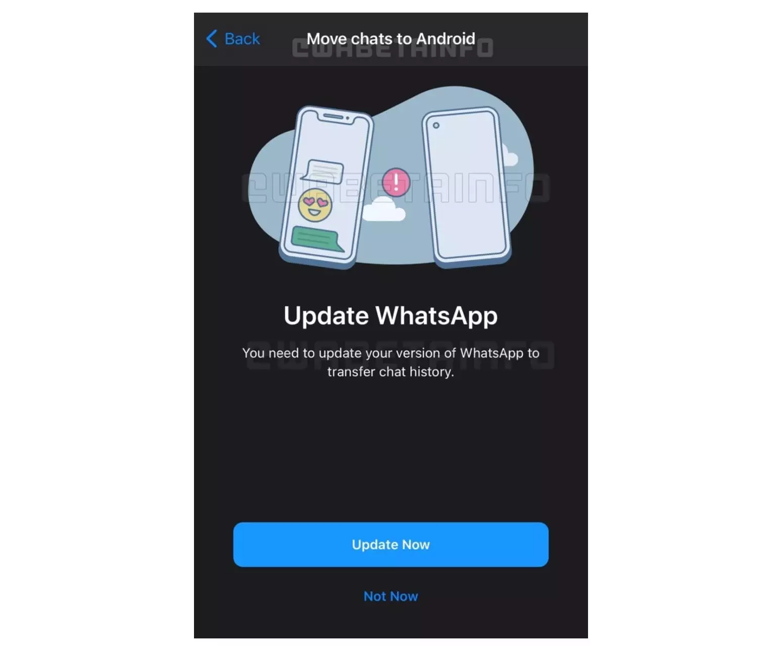 WhatsApp은 iPhone과 Android 간의 대응을 전송할 수 있습니다 39070_2