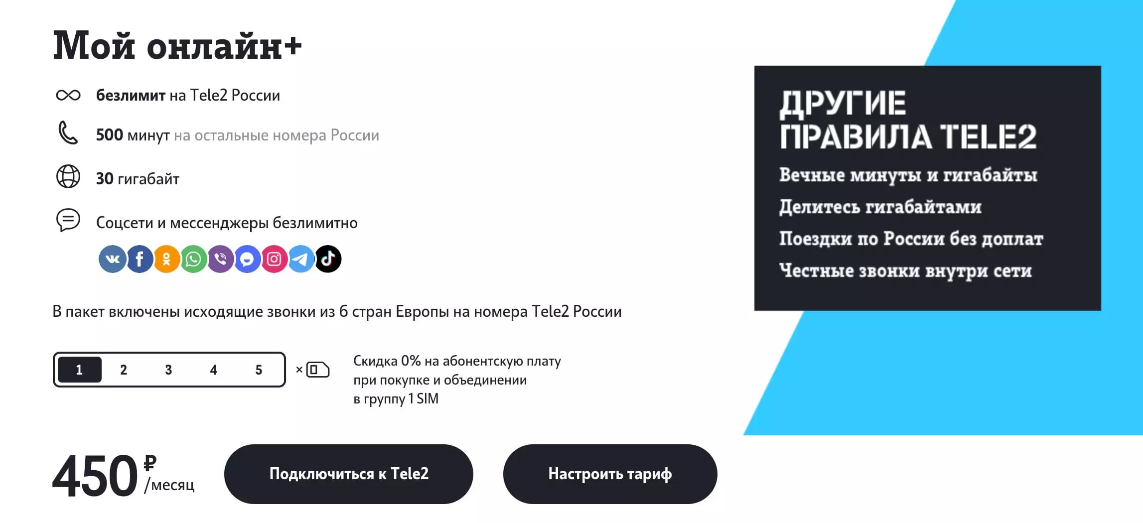 Operatorul celular de tele2 a lansat un nou plan tarifar. Toată lumea înseamnă să o conecteze imediat 39896_2