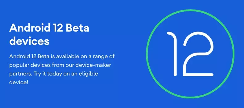 Android 12 Beta est disponible pour une installation sur ces smartphones. Instructions complètes de la liste et de l'installation 40094_2