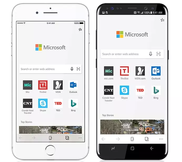 Microsoft Edge веб-браузері ресми түрде iPhone және Android смартфондарында қол жетімді болды 41359_3
