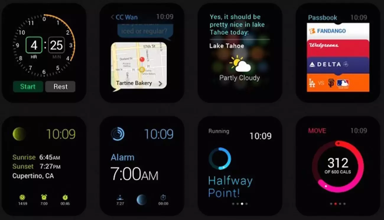 Apple Watch Gui Apple Store Orsýet iOS 8 Design 4