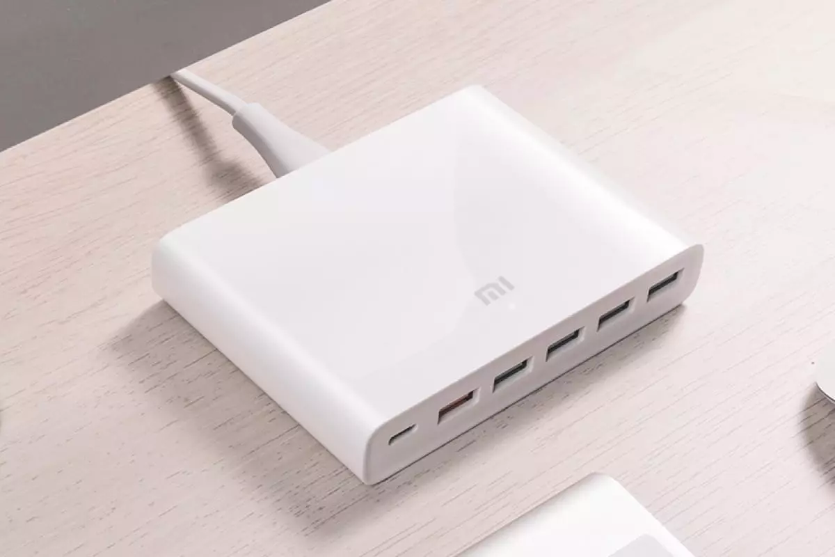 Xiaomi Usb Charger 60w - Amashanyarazi atanu USB, USB-C hamwe ninkunga yihuta yo kwishyuza