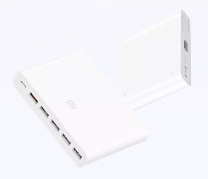 Xiaomi ዩኤስቢ ኃይል መሙያ 60 ዋት - አምስት USB ኃይል መሙያ, አንድ ዩኤስቢ-C እና በፍጥነት በመሙላት ላይ ድጋፍ 42074_1
