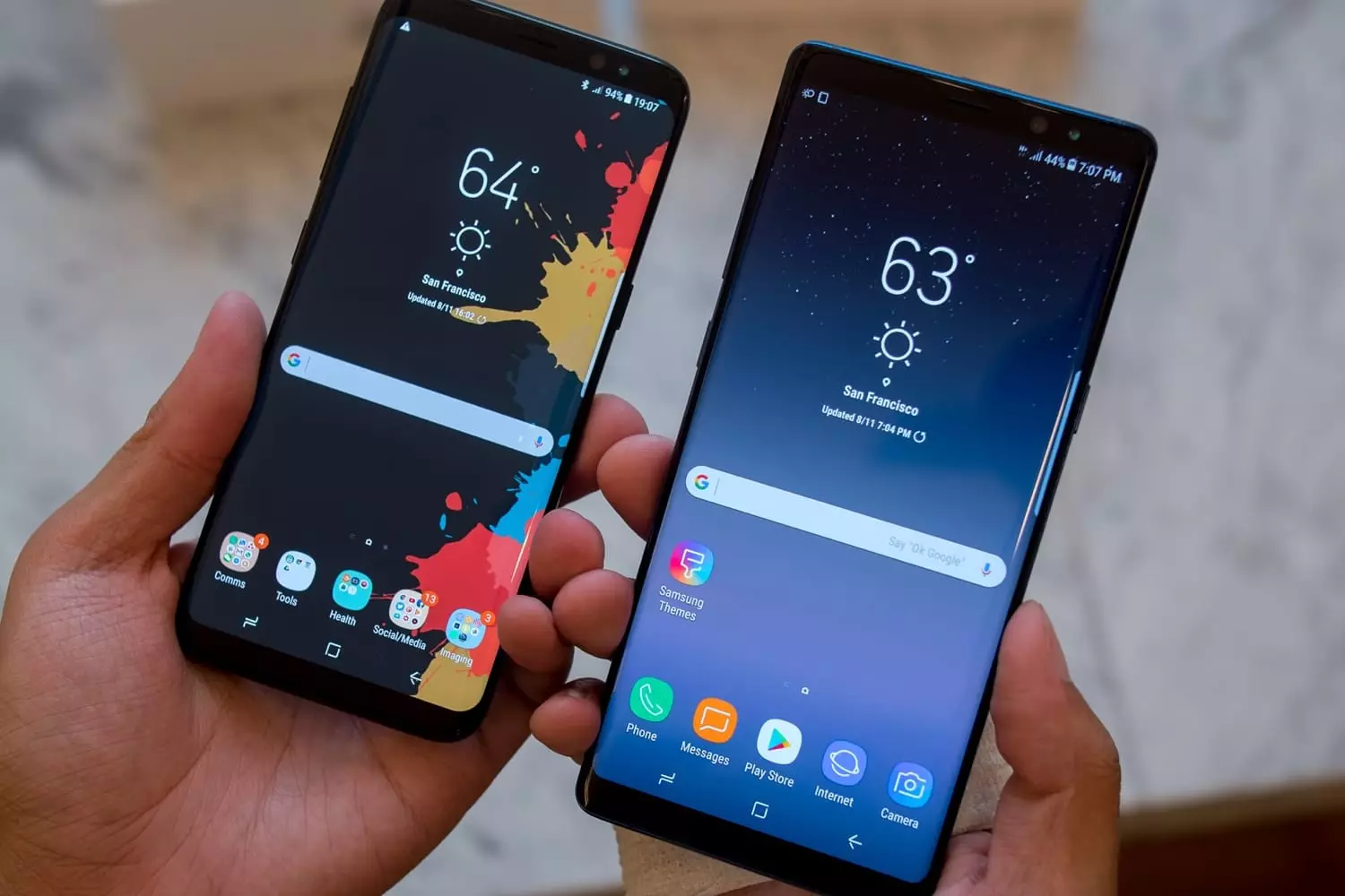 Què està encantat dels smartphones de Samsung?