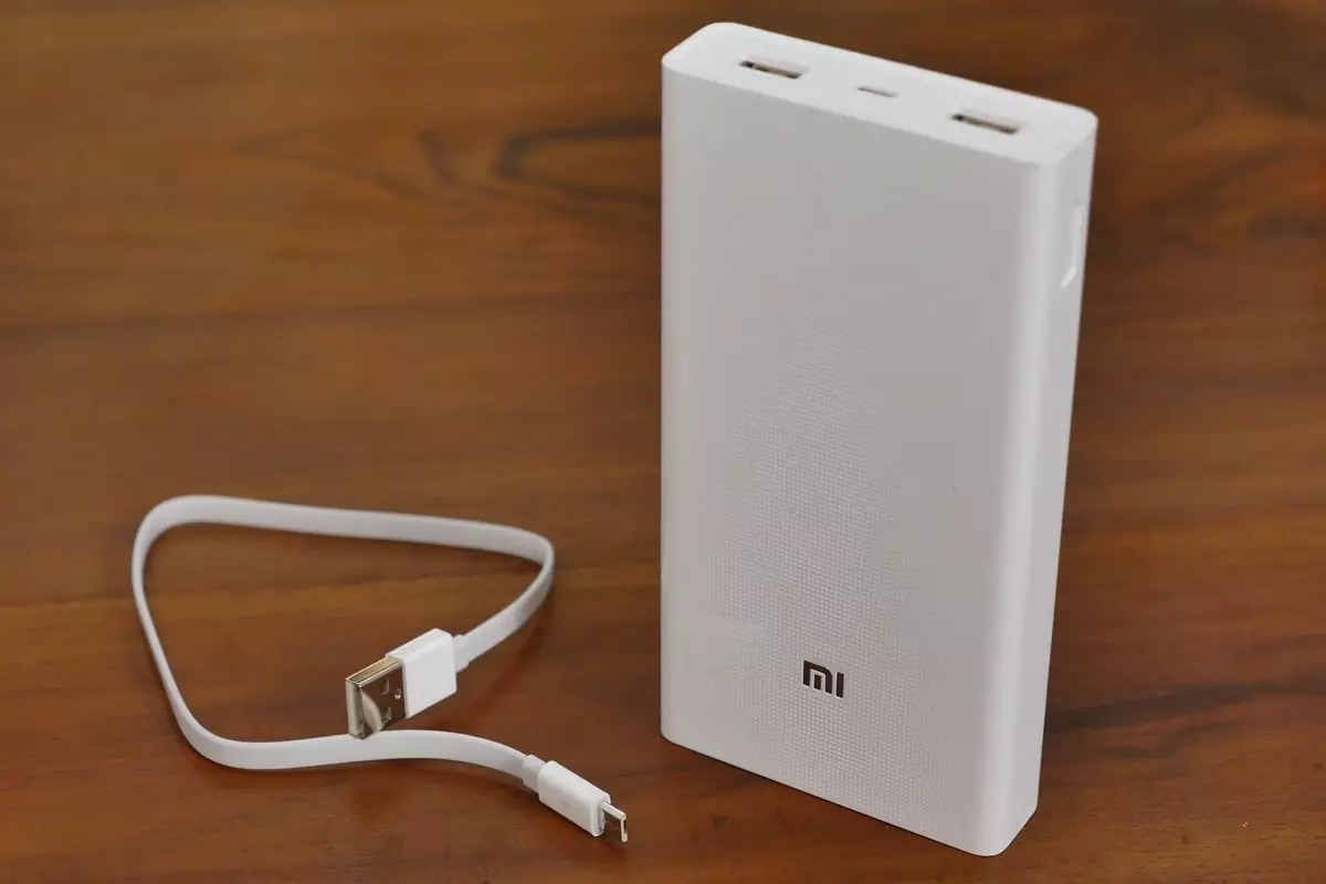 Visão geral da bateria recarregável Xiaomi MI Power Bank 20000 Mach