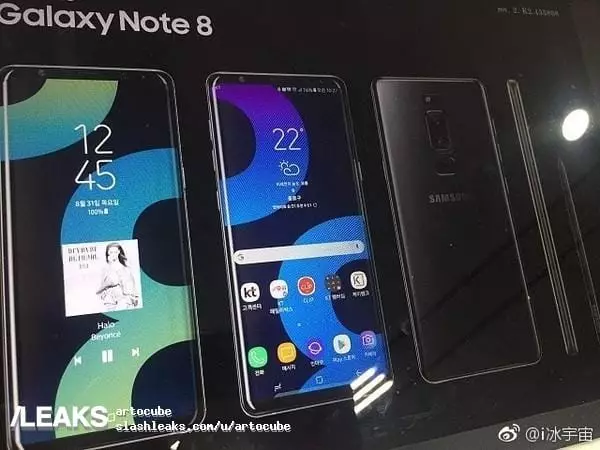 Samsung Galaxy Note 8 ning tasviri eng yaxshi taxminlarni tasdiqladi 4759_2