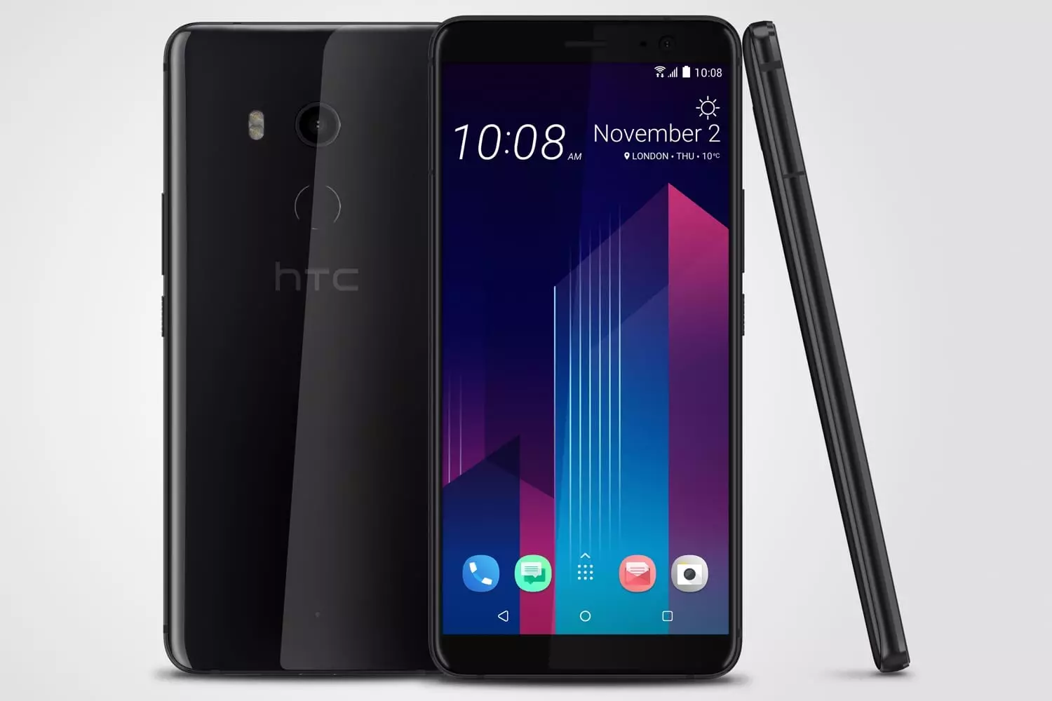 Smartphone HTC U12 med en absolutt sprukket skjerm for første gang i bildet 6837_1