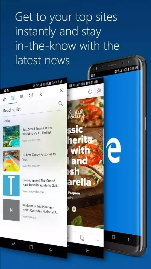 Microsoft Edge Webbrowser von Windows 10 wurde für alle Android-Smartphones verfügbar 7226_7