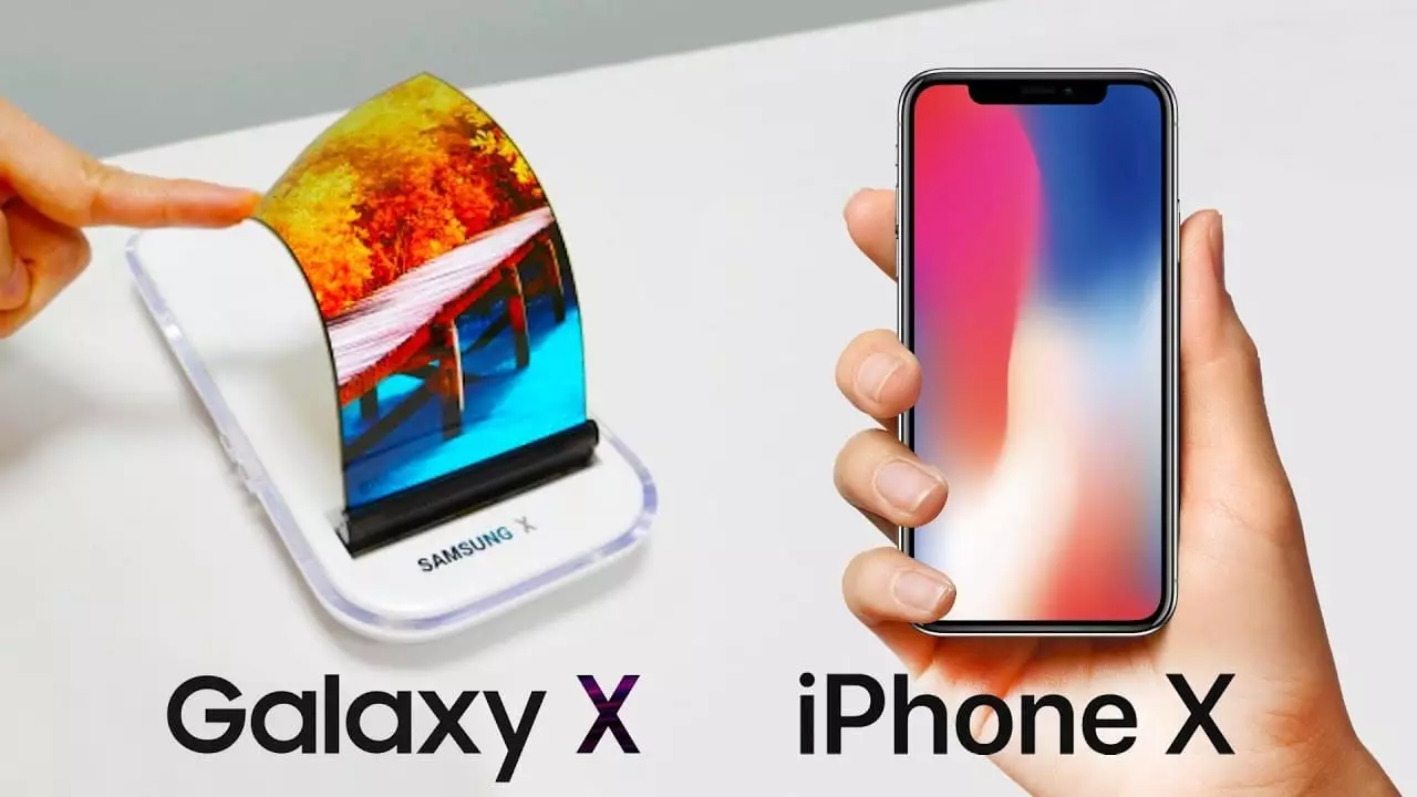 Taitettava älypuhelin Samsung Galaxy X 