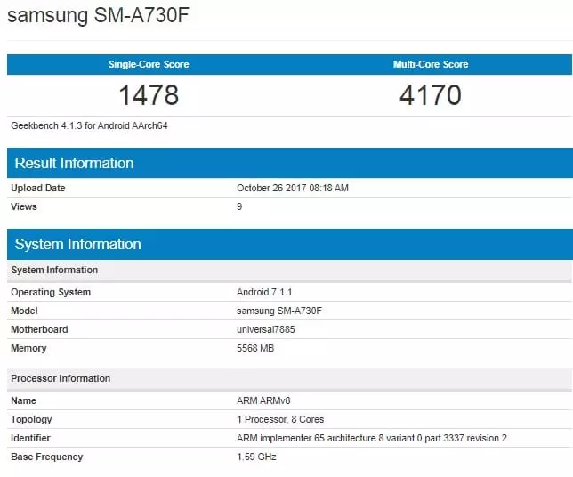 Sieť sa objavila extrémne príjemná detaily o Samsung Galaxy A7 (2018) 8123_3