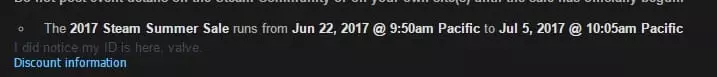 Valve desclasificada a data de inicio das vendas de verán en Steam con descontos de ata o 90% 8531_2