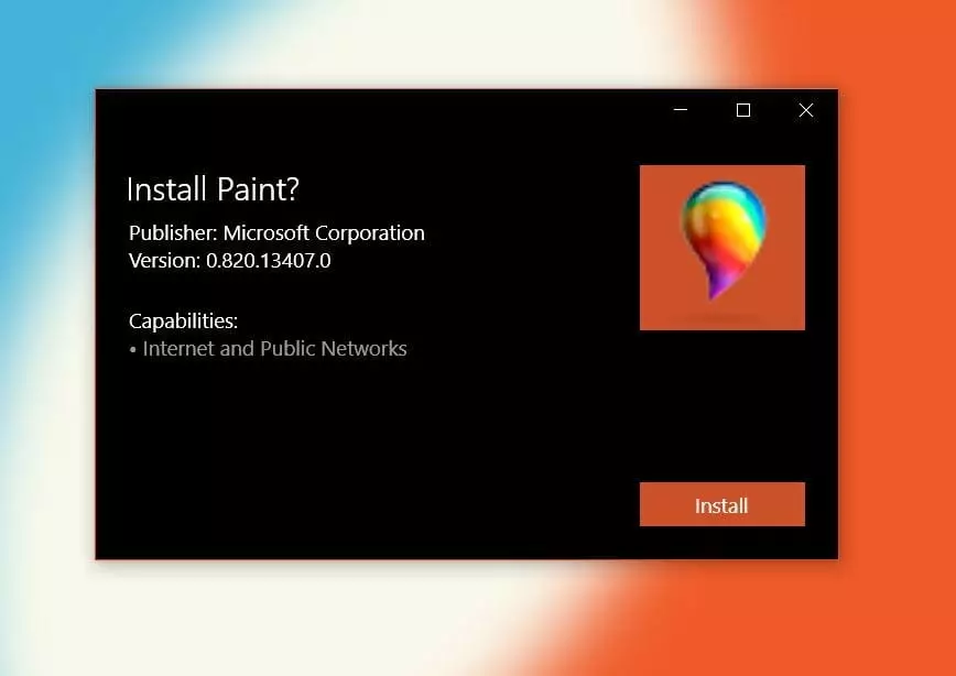 అధికారికంగా: Windows 10 నుండి, పెయింట్ కనిపించదు, కానీ అది డౌన్లోడ్ చేసుకోవచ్చు 8658_1