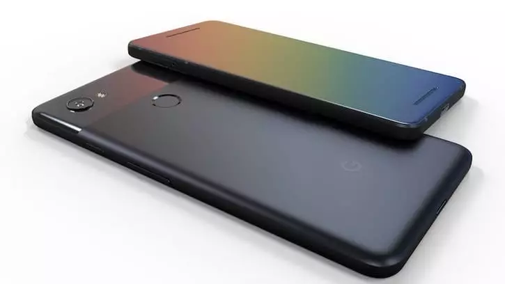 Staðbundin smartphones Google Pixel 2 og Pixel XL 2 Running Android 8.0 Sýnt á myndskeiðinu 8775_2