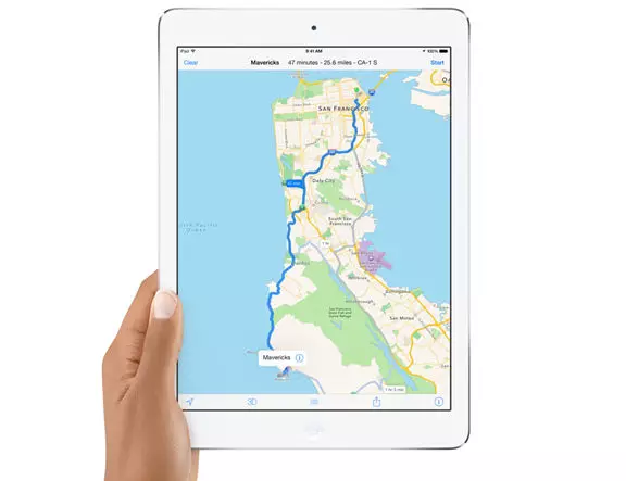 Unha nova característica apareceu en mapas de Apple