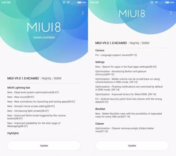 Ọ malitere: ụwa ikpeazụ nzukọ MIUI 9 nke mbụ Xiaomi ama tọhapụrụ 9008_2