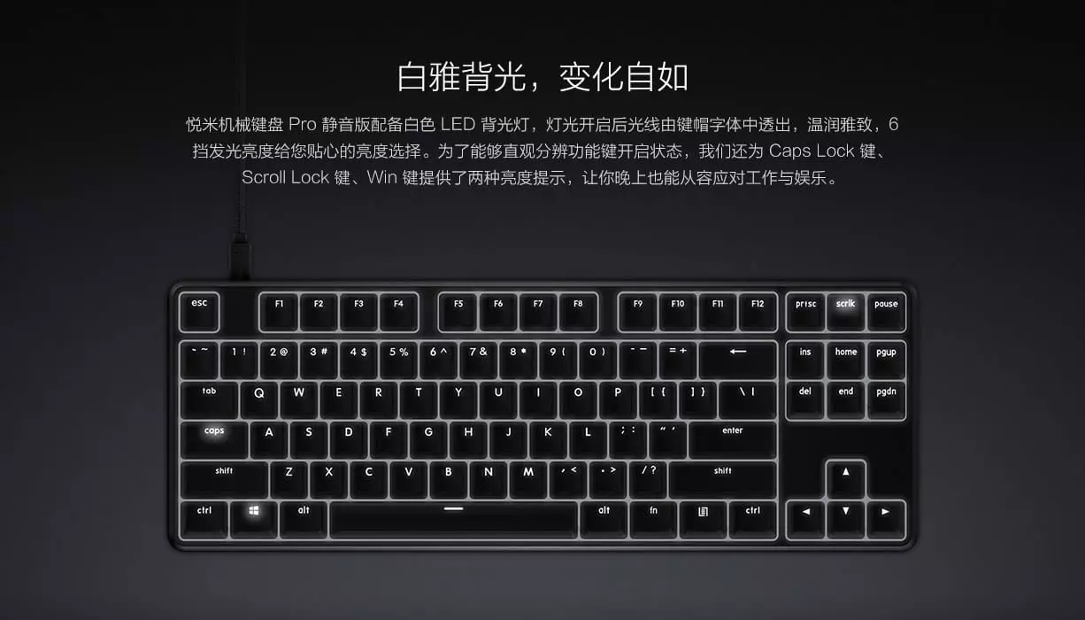 Xiaomi Yuemi Mehāniskā pro - Premium mehāniskā tastatūra 9120_9