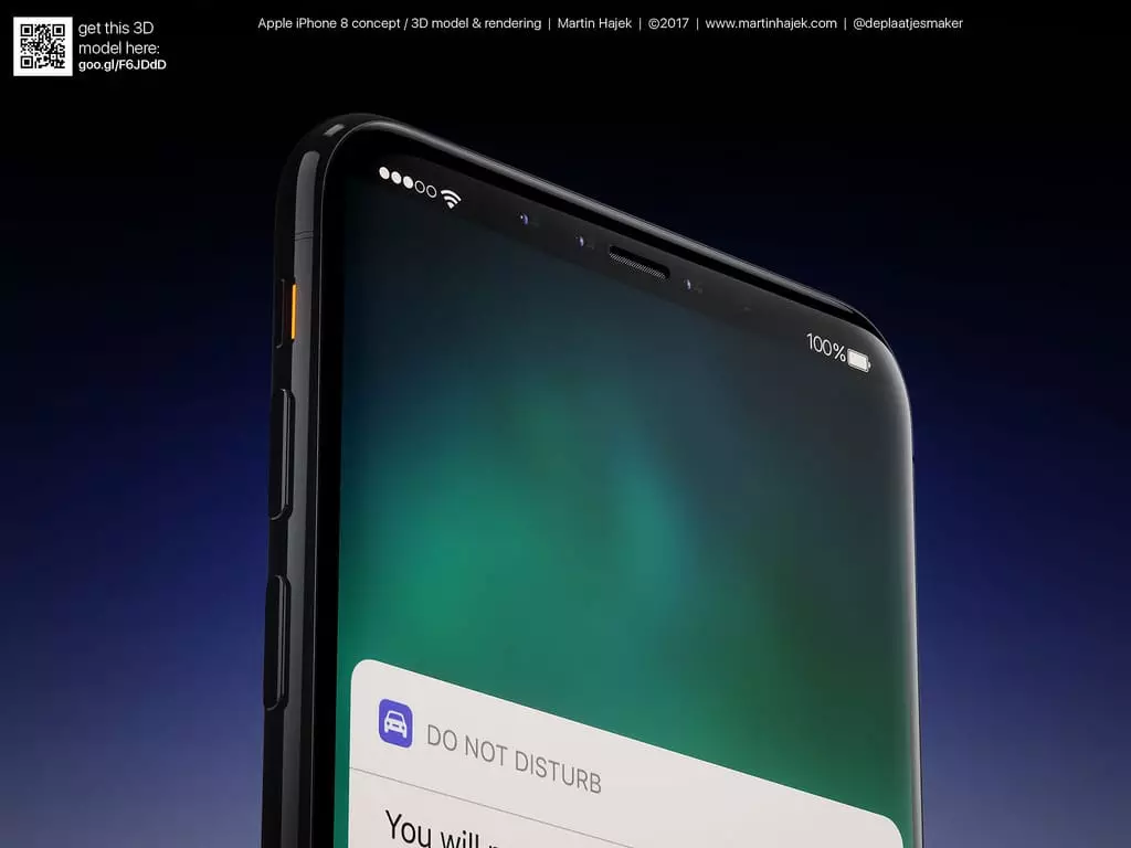 Paggawa ng iPhone 8 na may isang cramless screen sa mga larawan mula sa lahat ng panig 9266_14