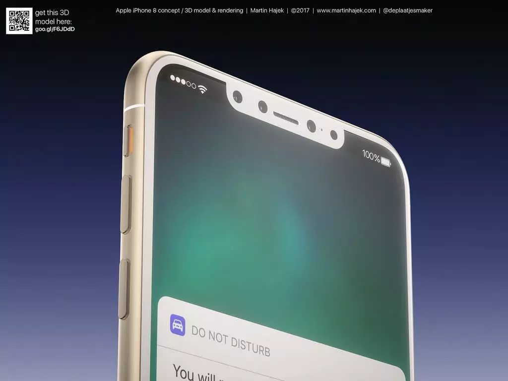 Working iPhone 8 with a cramless screen on images from all sides 9266_17