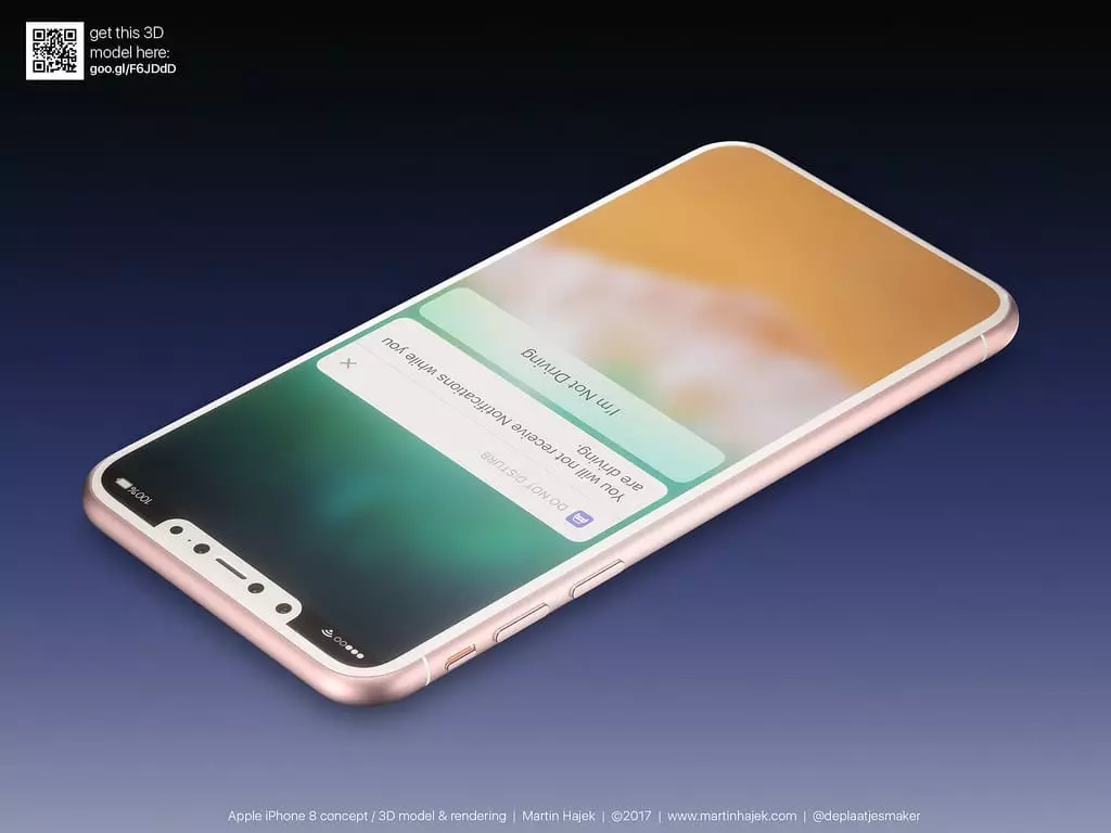 Աշխատելով iPhone 8-ը `բոլոր կողմերից պատկերների վրա անառակ էկրանով 9266_3