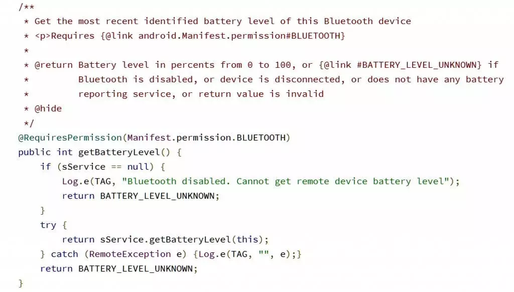 У «голому» Android з'явиться індикатор заряду для пов'язаних Bluetooth-пристроїв 9314_3