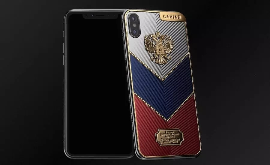 Russische Olympioniken mit Gold iphone x mit dem Wappen der Russischen Föderation verliehen 9701_2