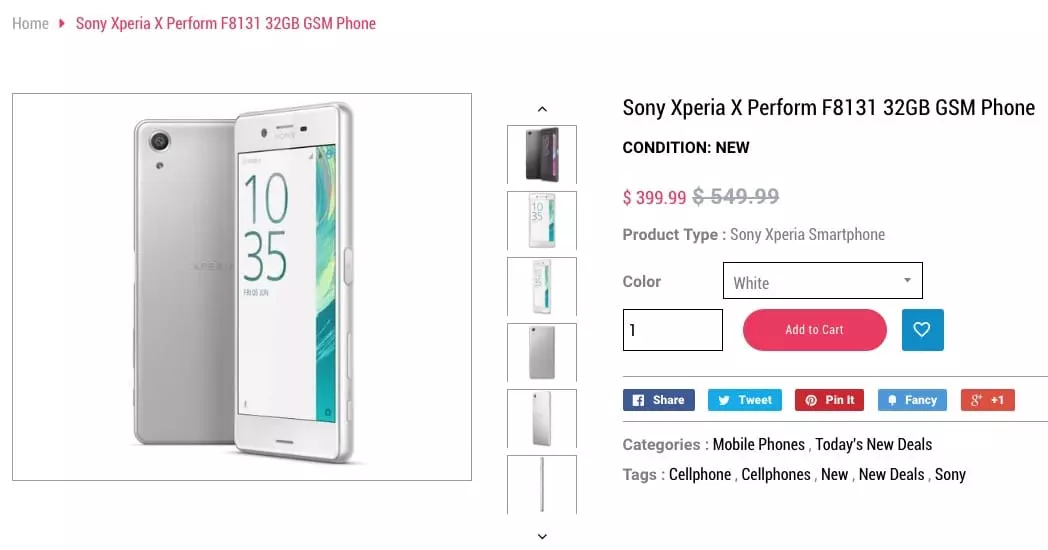 Sony Xperia X BUY Perfformiad